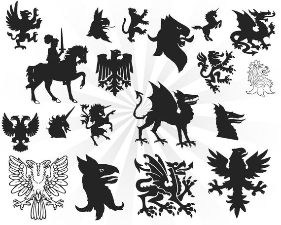 19 Heraldry Svg Emblem Svg Heraldic Clipart Heraldry | Etsy