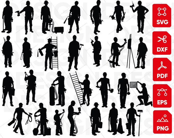 29 Worker Svg Painter Svg Builder Svg Plumber Svg Fathers - Etsy