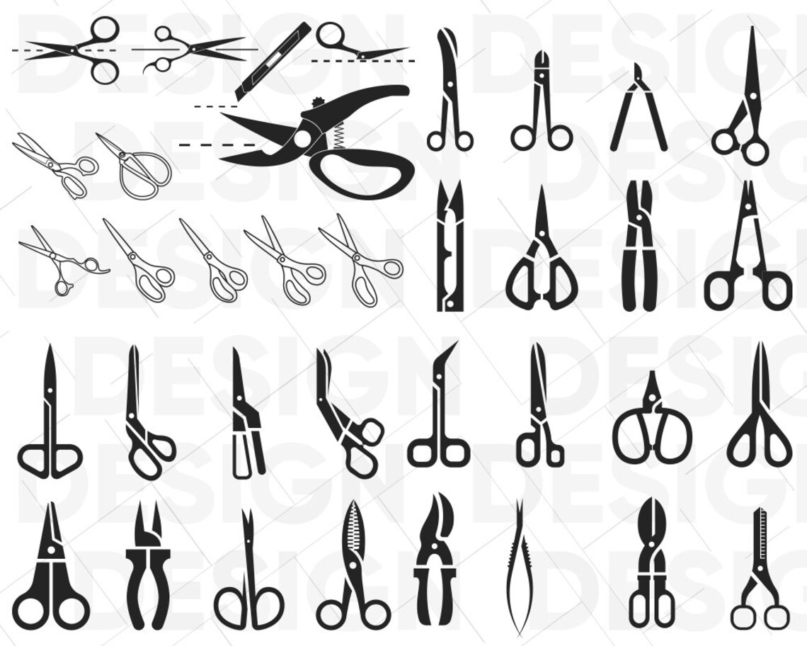 36 Scissors SVG Bundle Hair Stylist Svg Scissors SVG - Etsy