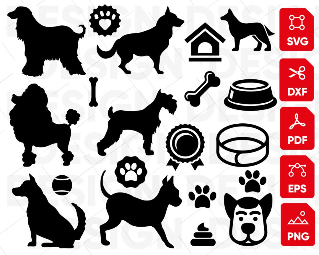 22 Dog Svg Bundle, Pet Svg, Animal Svg, Paw Svg, Puppy Svg, Dog Svg ...