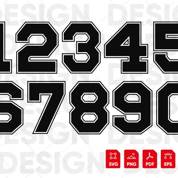 Football Jersey Font - Etsy