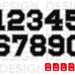 Sports Jersey Numbers College Font SVG - Etsy