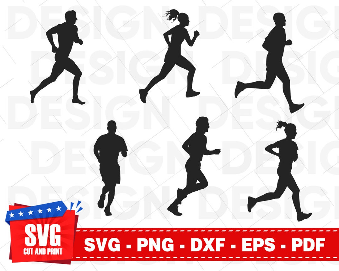 6 Running Svg, Run Svg Bundle, Runner Svg, Sport Svg, Fitness Svg ...