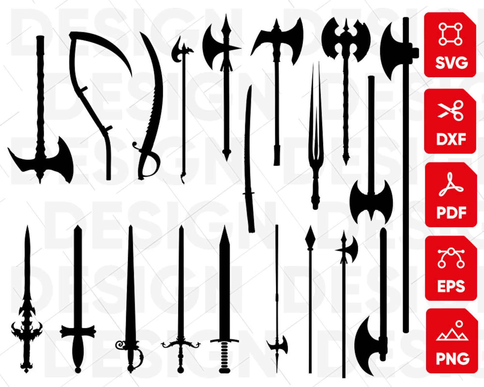 20 Weapon Svg Sword Svg Knife Svg Hatchet Svg Dagger Svg - Etsy