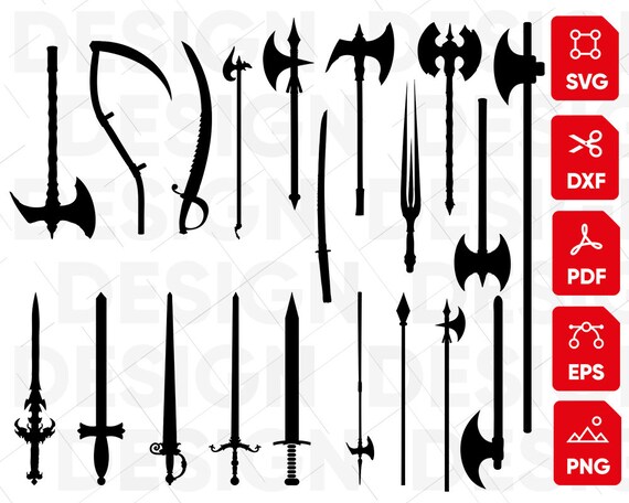 20 Weapon Svg Sword Svg Knife Svg Hatchet Svg Dagger Svg - Etsy Canada