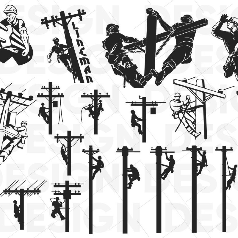Lineman Svg - Etsy
