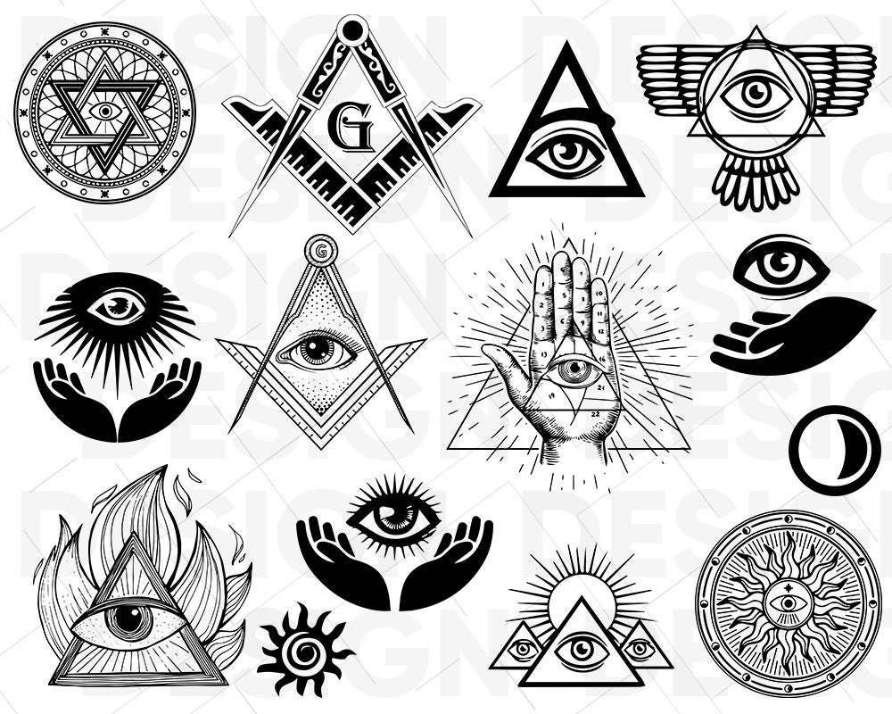 14 Masonic Svg Freemason Svg Illuminati Freemason Masonic | Etsy UK