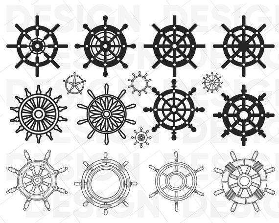 Nautical Wheel Stencil