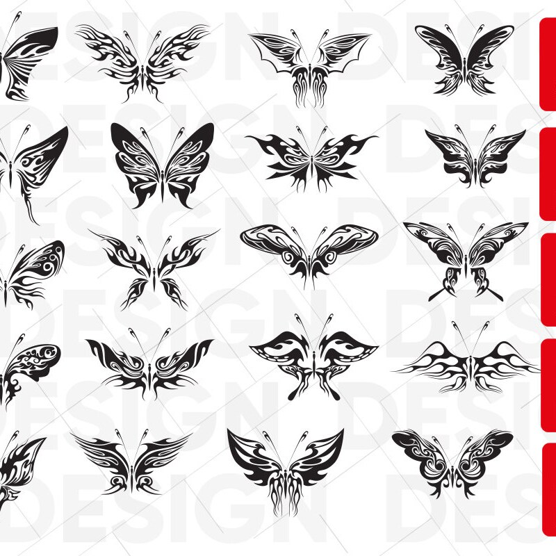 Butterfly Flourish - Etsy