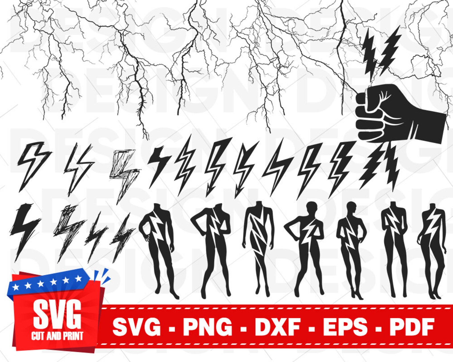 33 Lightning Bolt Svg Flash Svg Flash Silhouette Lightning - Etsy