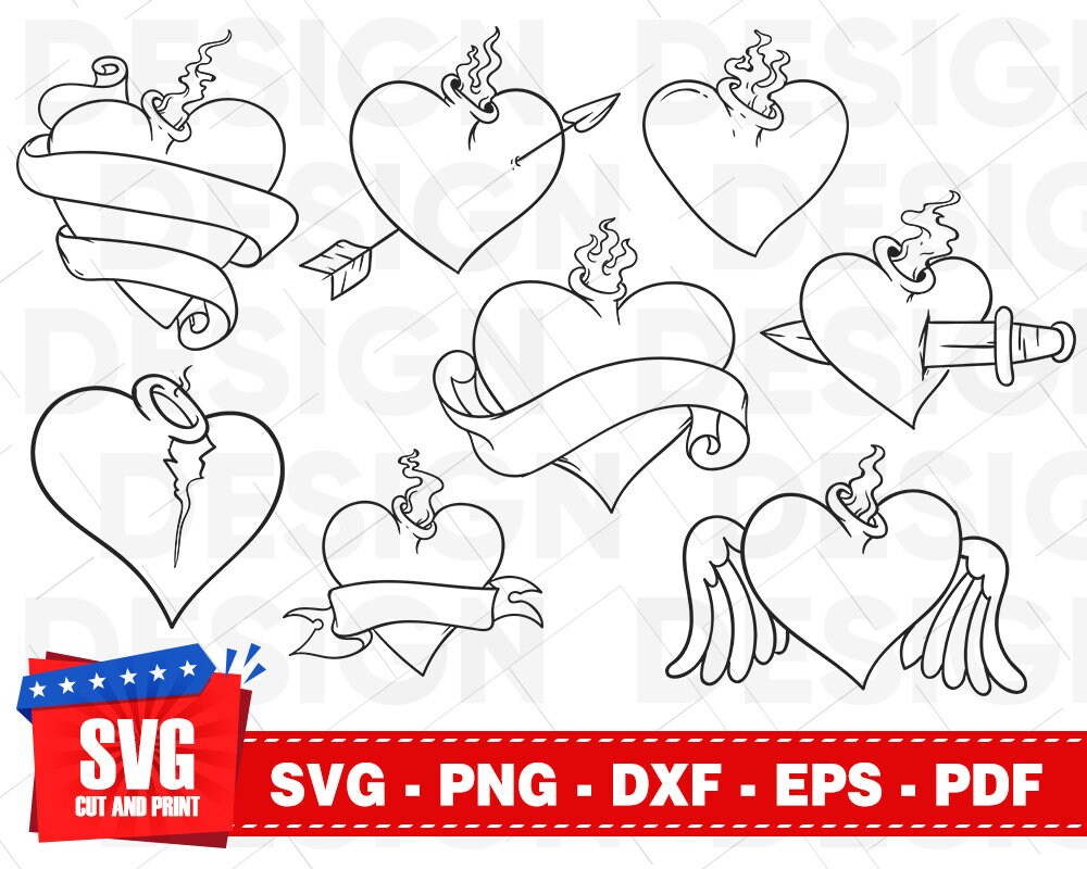 8 Sacred Heart Svg, Jesus Svg, Religion Svg, Heart Outline, God Svg ...