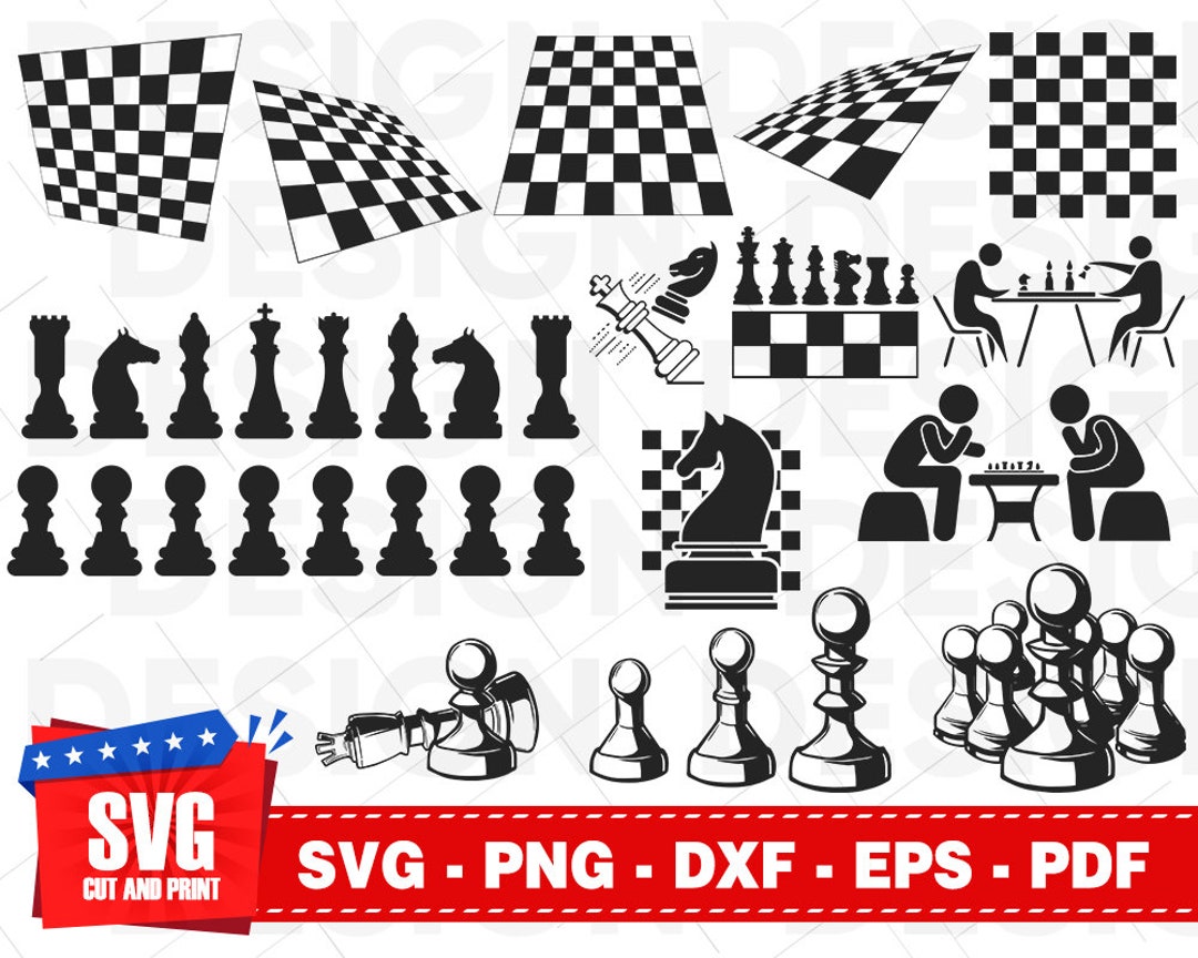 37 Chess Pieces Svg, Chess Board Svg, Chess Svg Bundle, Chess Clipart ...
