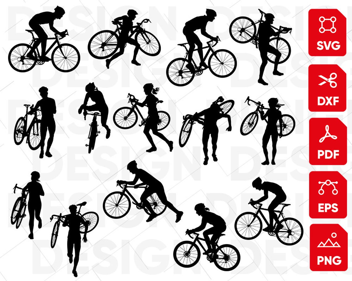 14 Bicycle Svg Wheel Svg Cycle Svg Mount Svg Pushbicycle | Etsy