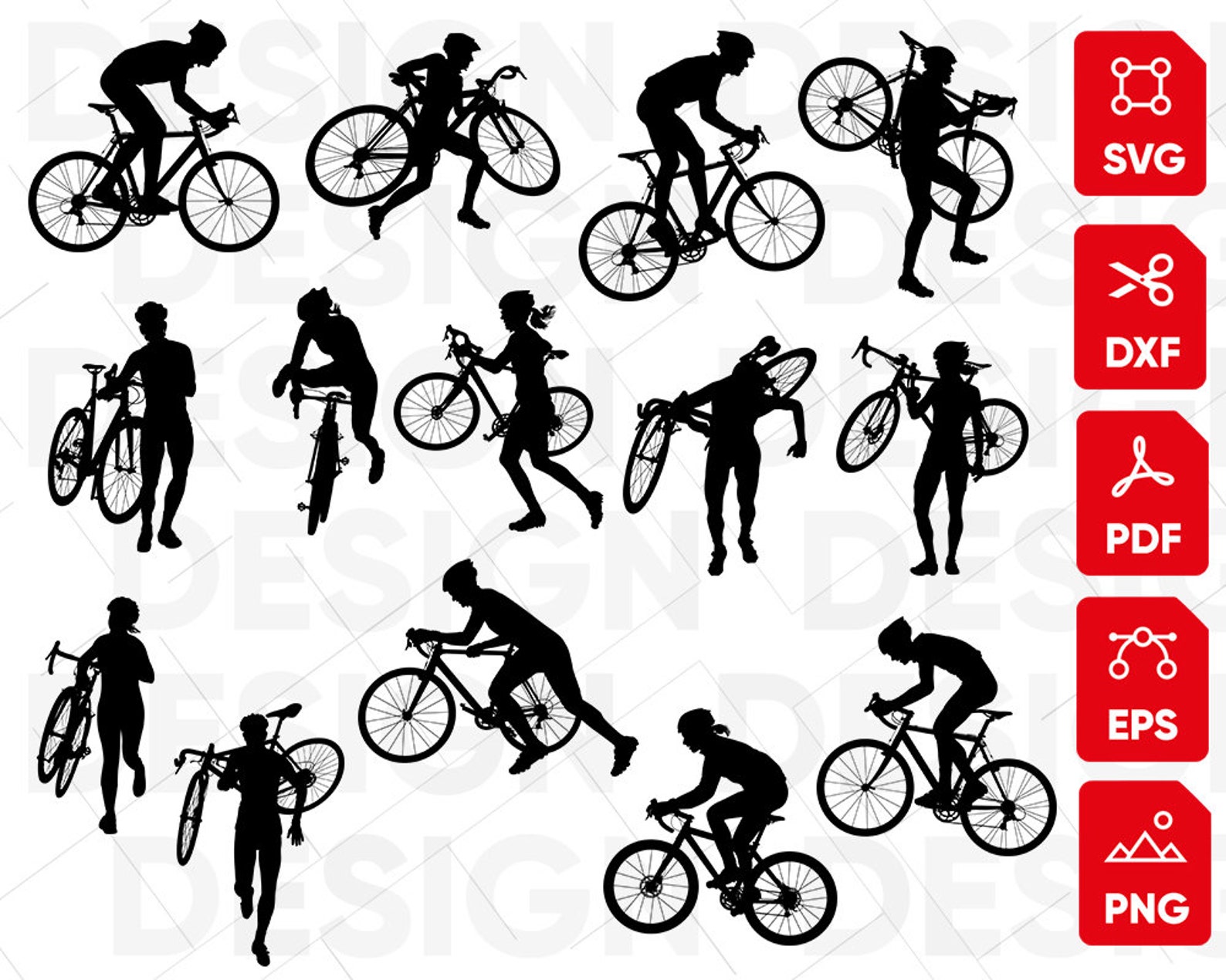 14 Bicycle Svg Wheel Svg Cycle Svg Mount Svg Pushbicycle | Etsy