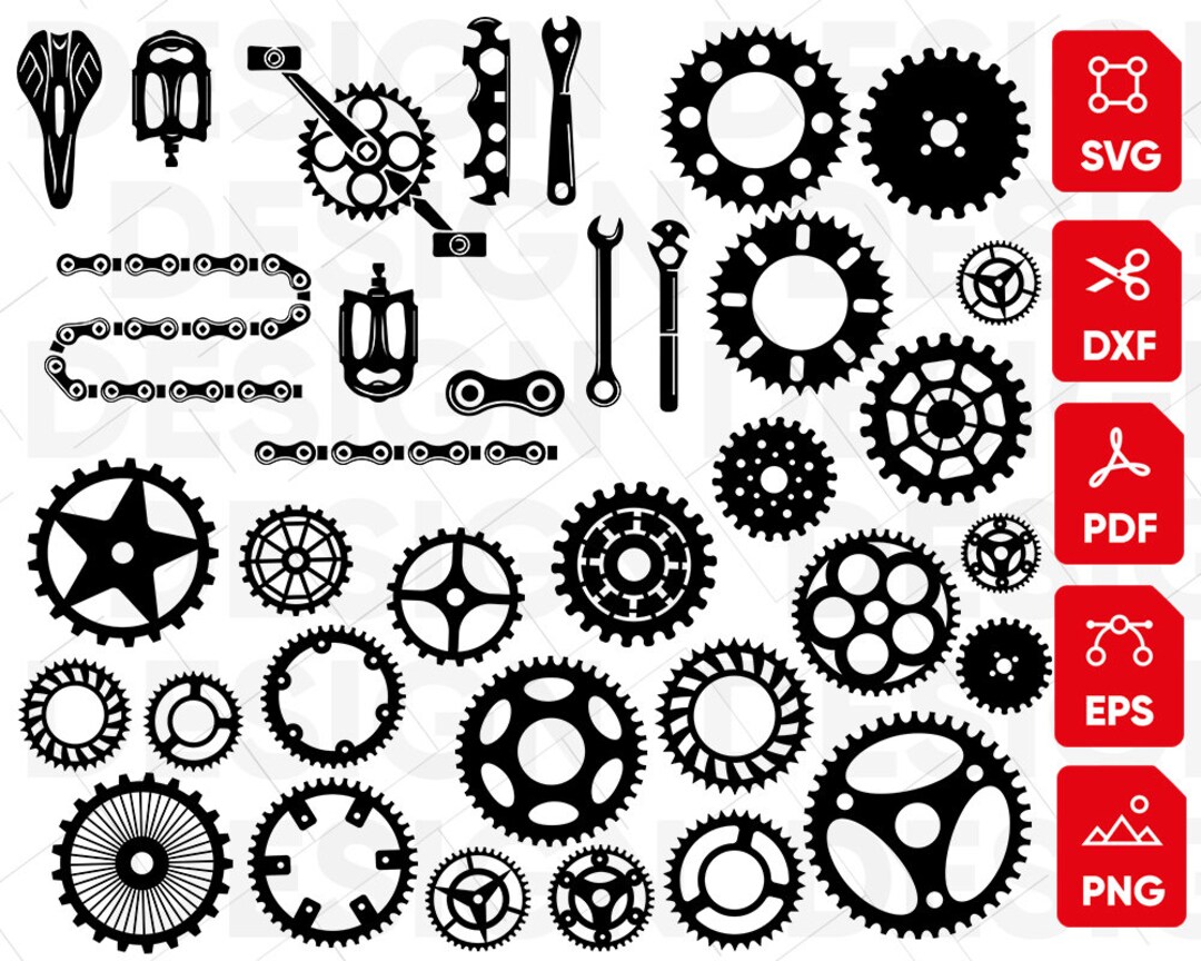 35 Gears Svg Bundle, Metal Gears Svg, Cog Wheels Svg, Steampunk Gear ...