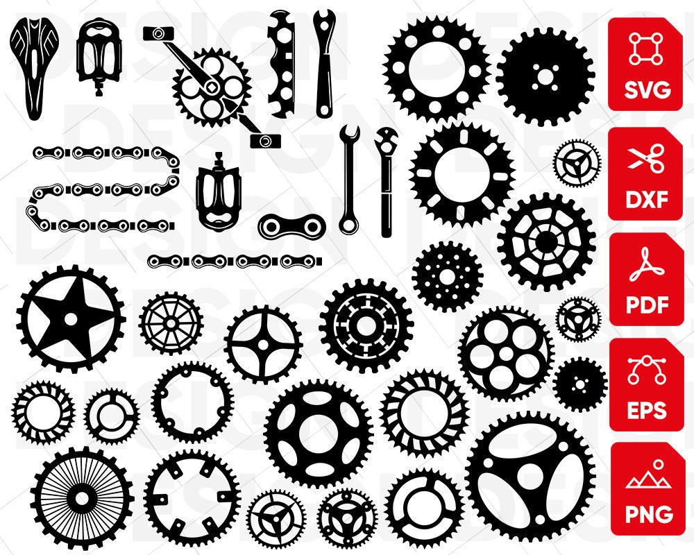 35 Gears Svg Bundle Metal Gears Svg Cog Wheels Svg - Etsy