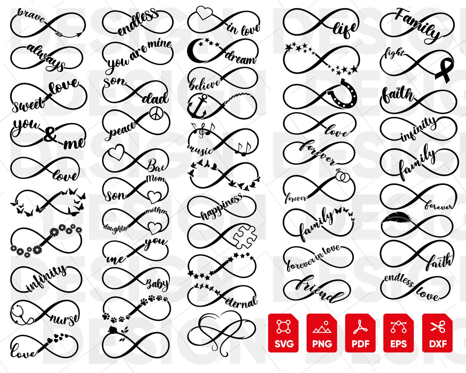 50 Infinity SVG, Infinity,infinity ,svg ,infinity Eps, Infinity Dxf ...