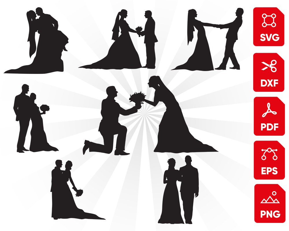 7 Novio Svg Boda Svg Sr. y Sra. Svg cake topper svg love - Etsy México