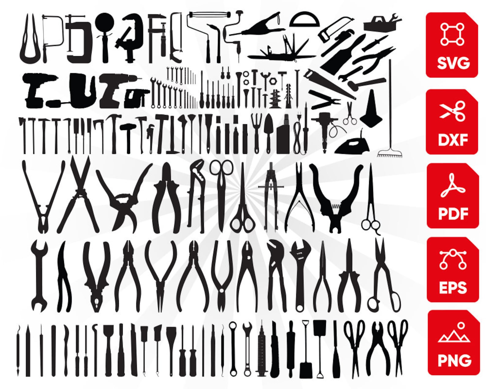 157 TOOLS Svg INSTRUMENTS Svg EQUIPMENT Svg Spanner - Etsy