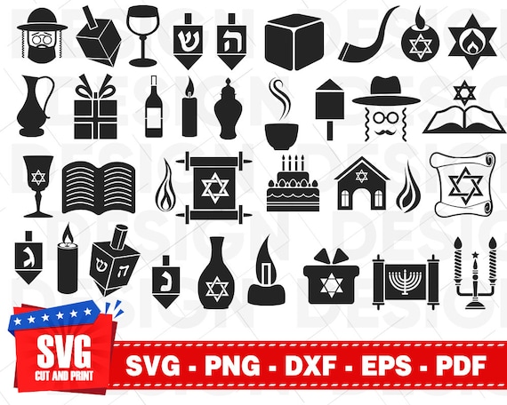 36 Hanukkah Svg Bundle Jewish Svg Happy Hanukkah Chanukah - Etsy