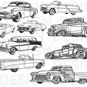 19 Old Car Svg Vintage Car Svg Retro Car Svg Classic Car - Etsy