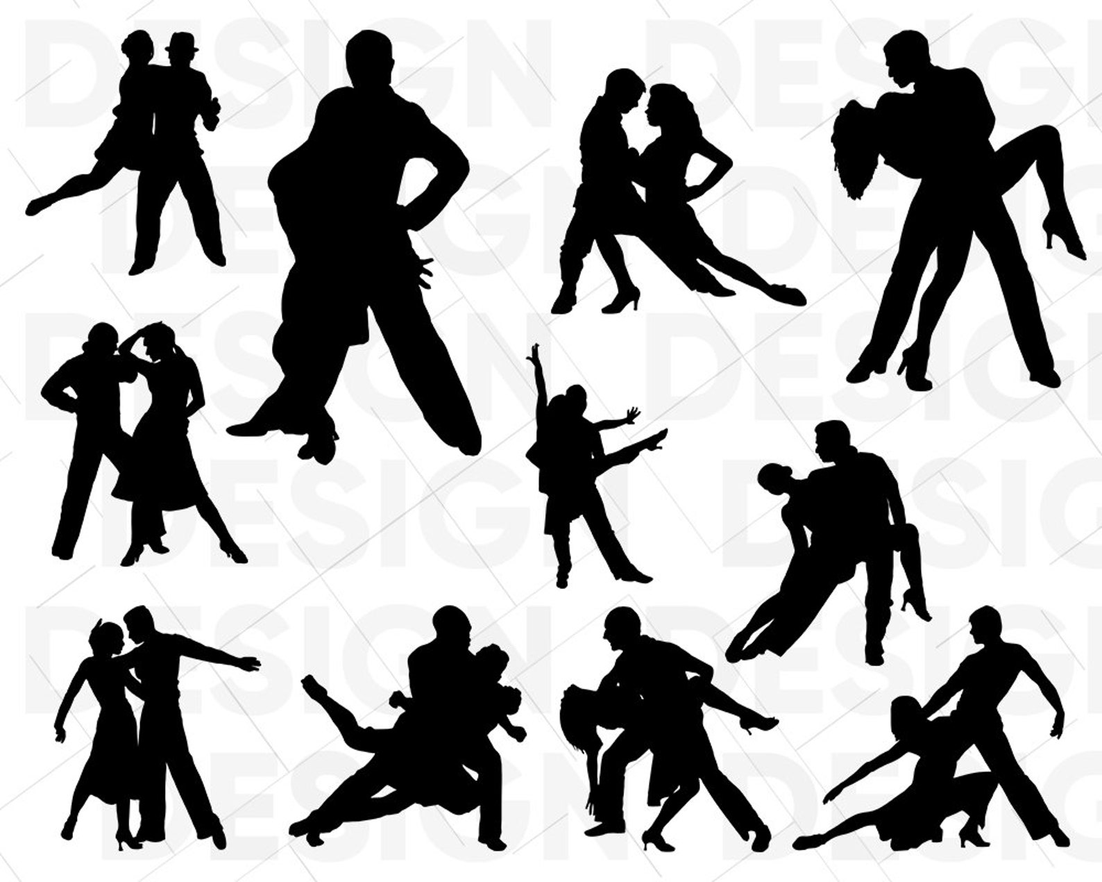 11 Tango Svg Dance Svg Dancer Svg Dancing Ballroom - Etsy