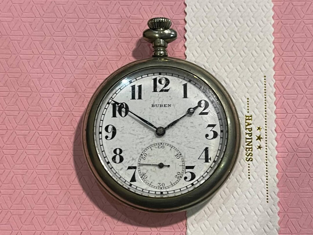 Buren Pocket Watch 16s - Etsy