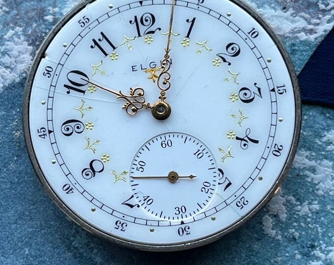Elgin Pocket Watch Movement 12s - Etsy