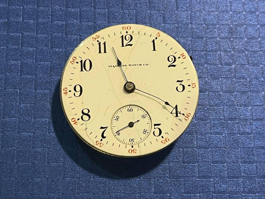 Illinois Pocket Watch Movement 18s - Etsy
