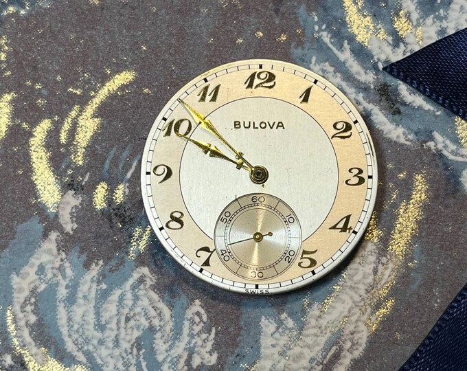 Bulova Pocket Watch Movement 12s - Etsy