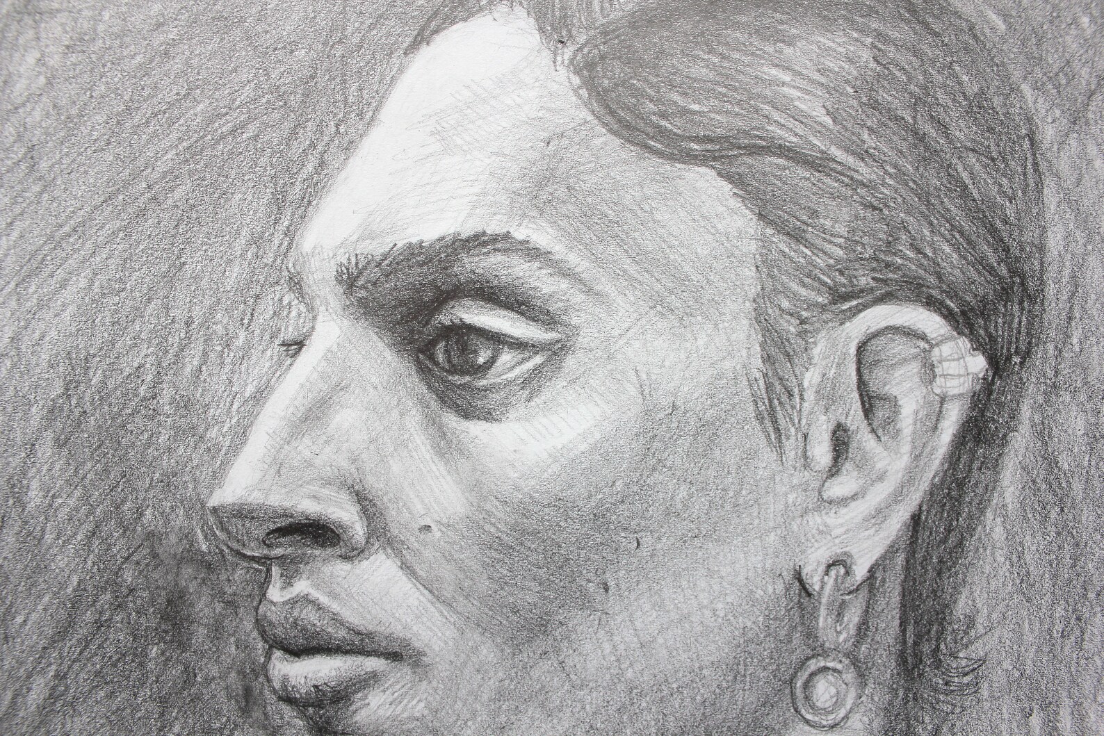 Pencil Drawing Abel, Wall Art, Portrait Drawing, Black and White ...