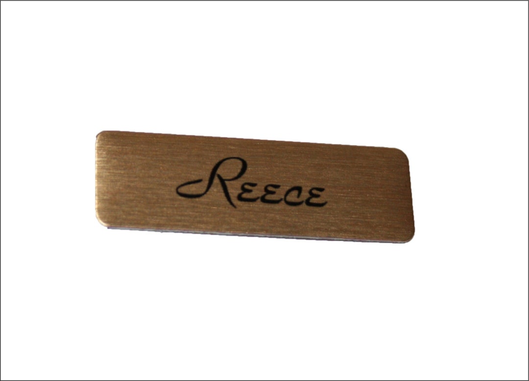 Extra Small Name Plate 3.8x1.2cm Personalised Printed Nameplate Trophy ...