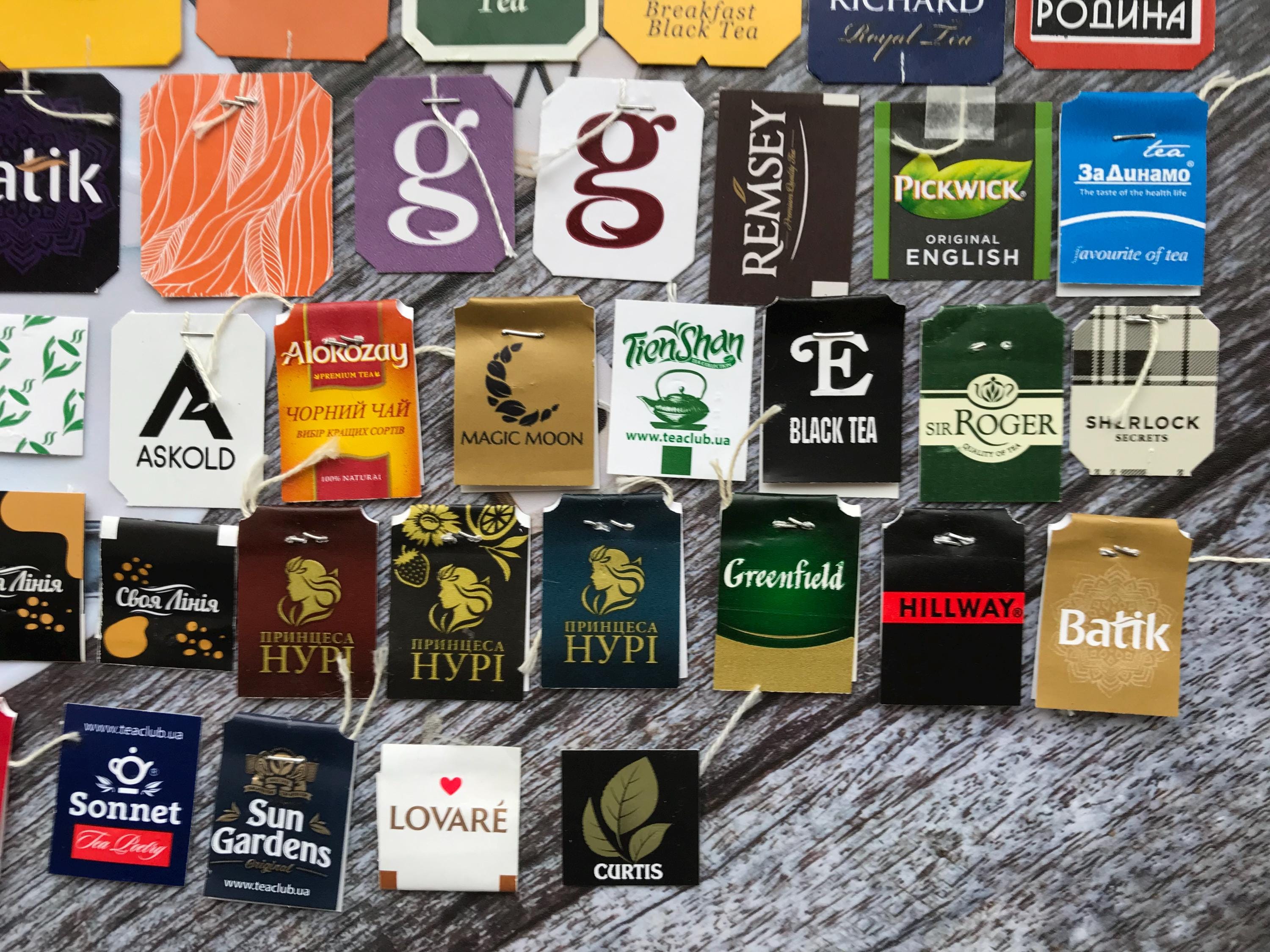 50 Different Tea Tags Different Tea Tags Labels for Collection or ...