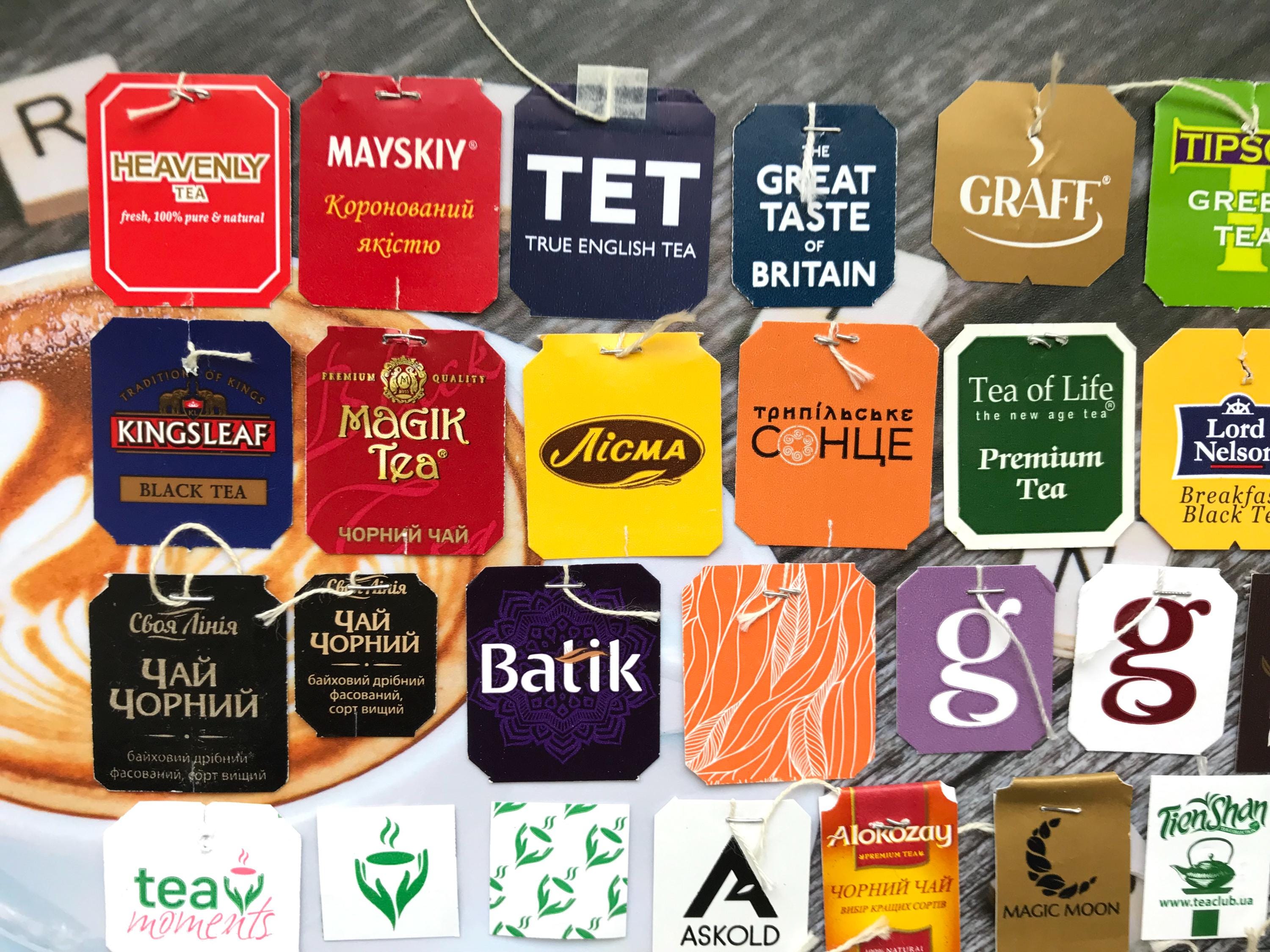 50 Different Tea Tags Different Tea Tags Labels for Collection or ...
