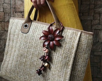 Leather Flower Purse | Etsy