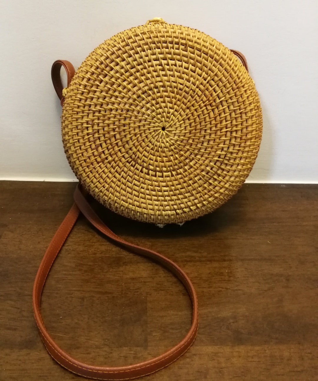 Natural Bag Handmade Straw Bag Round Rattan Bag Woven Bag - Etsy