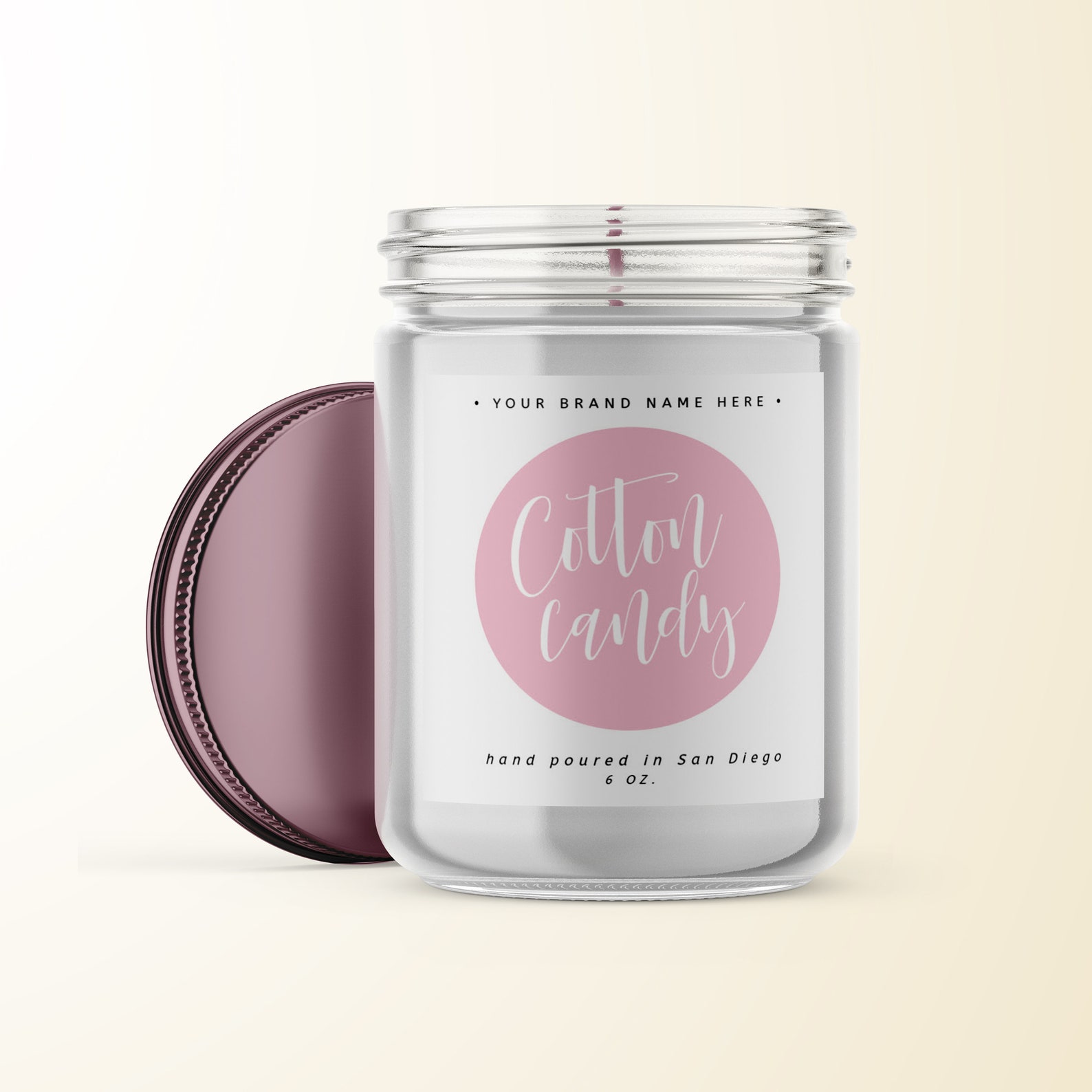 DIY Candle Labels Template 2x2 3x3 4x4 Labels Design For Etsy