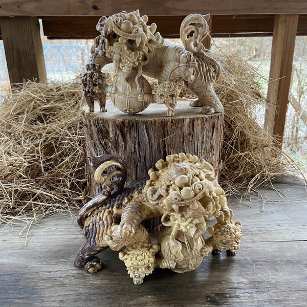 Foo Dog Statues - Etsy