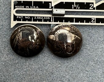 Indian Head Coin Buttons - Etsy