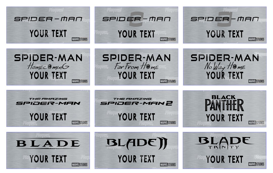 Marvel Custom Display Plaque, MCU, TV, Movie, Prop, Model Aluminium - Etsy