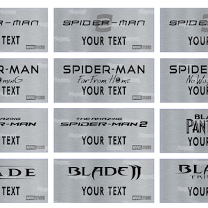 Marvel Custom Display Plaque, MCU, TV, Movie, Prop, Model Aluminium - Etsy