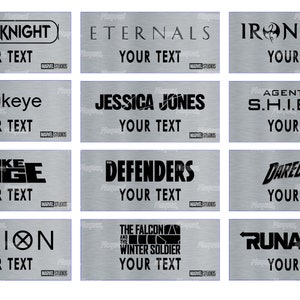 Marvel Custom Display Plaque, MCU, TV, Movie, Prop, Model Aluminium - Etsy