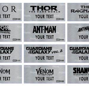 Marvel Custom Display Plaque, MCU, TV, Movie, Prop, Model Aluminium - Etsy
