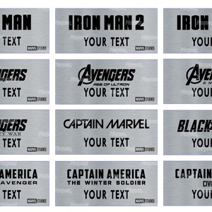 Marvel Custom Display Plaque, MCU, TV, Movie, Prop, Model Aluminium - Etsy