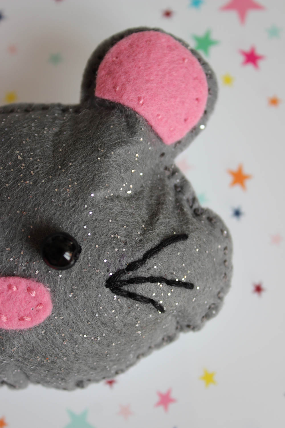 Shining Felt Mouse, Kawaii, Decoration, Colorfull Figurine, Small, Cute ...