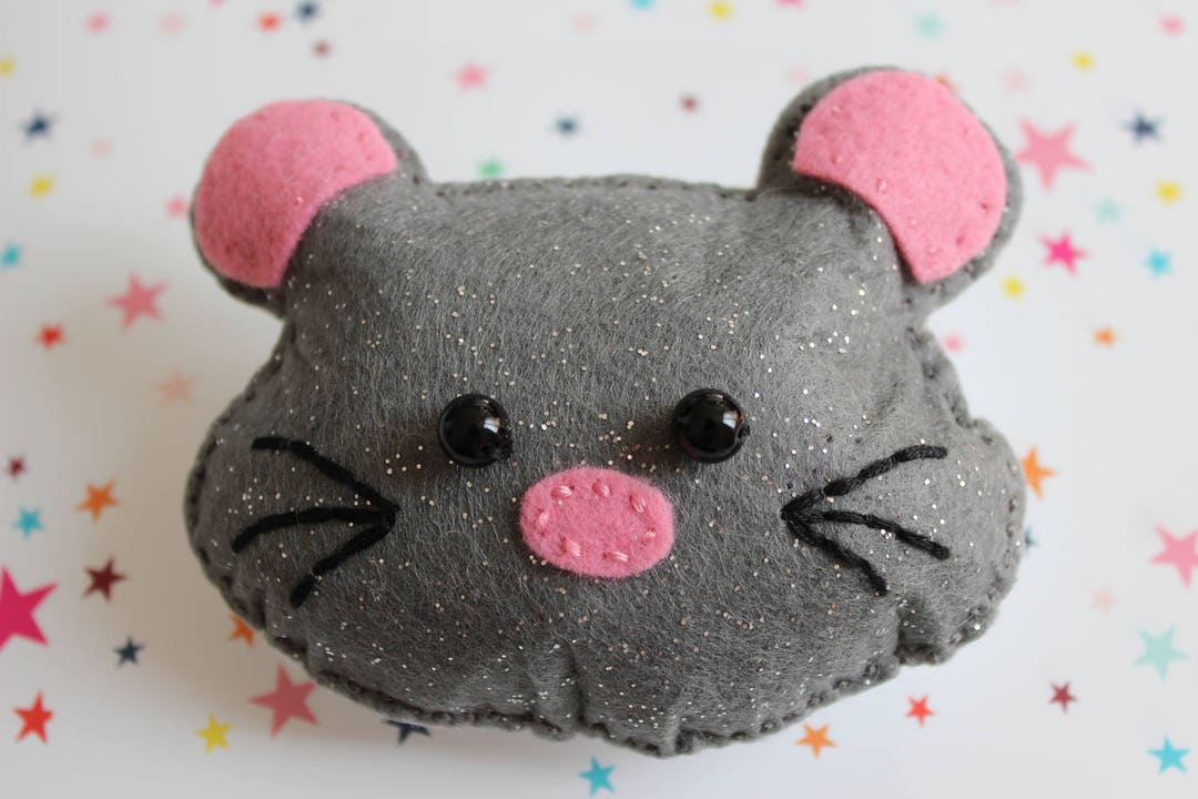 Shining Felt Mouse, Kawaii, Decoration, Colorfull Figurine, Small, Cute ...