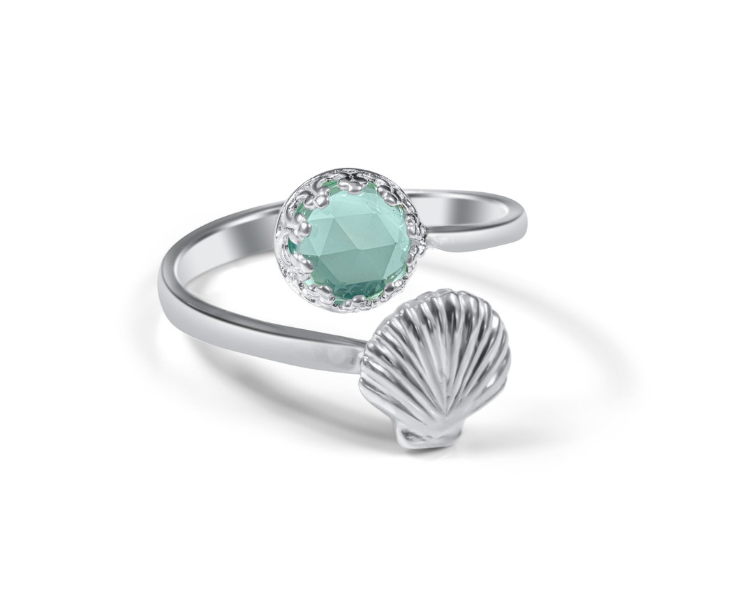 Anillo de concha anillo de naturaleza anillos para mujer - Etsy España