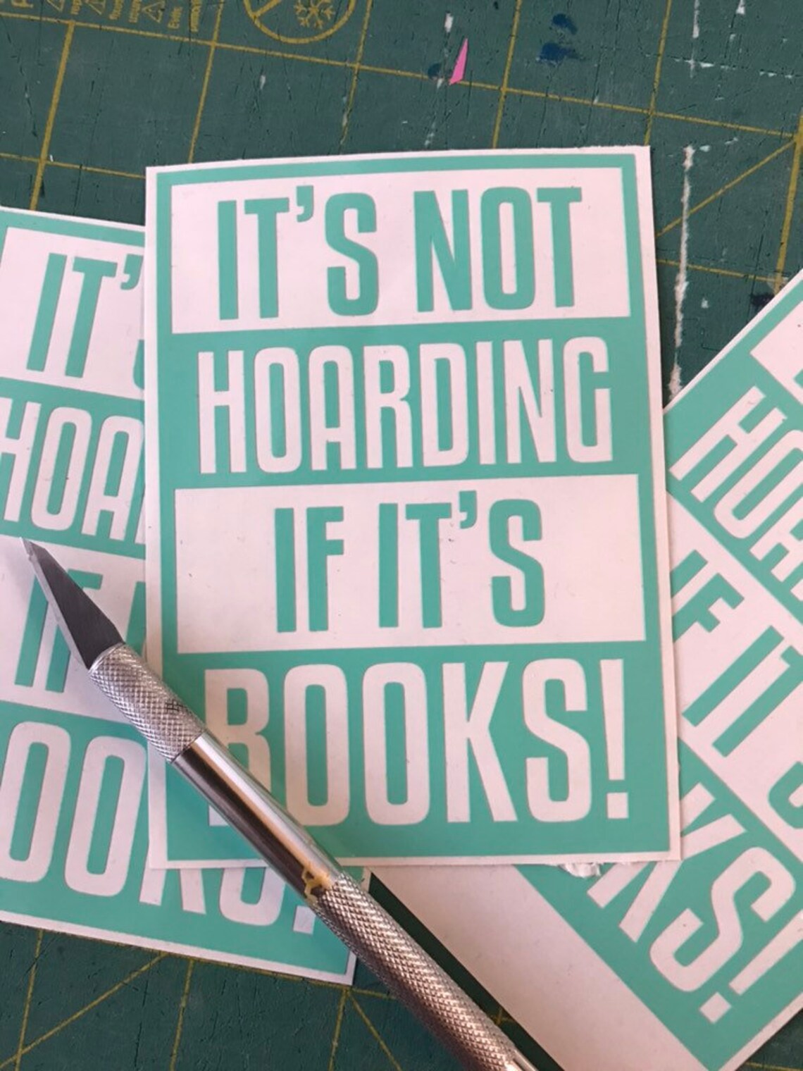 Its Not Hoarding If Its Books Vinyl Decal - Etsy