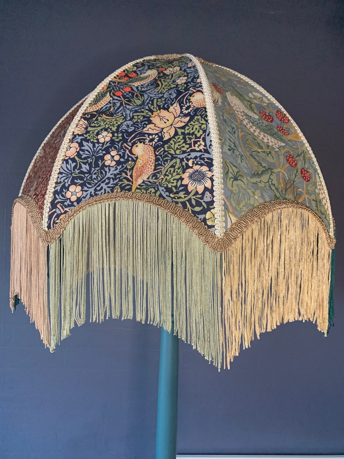 William Morris 'patchwork' Fringed Large Fabric - Etsy