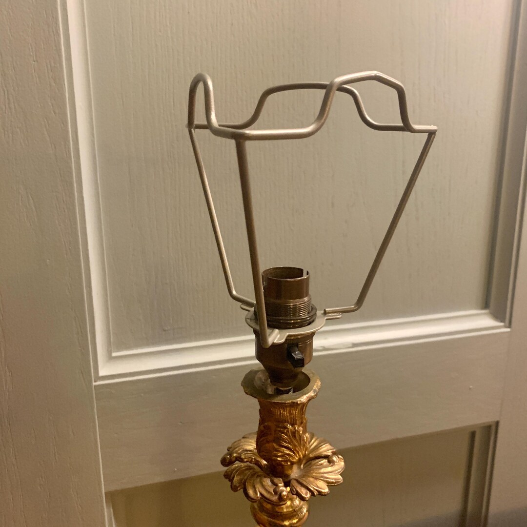 PEWTER Coloured Shade Carrier 4" 5” 6” 8” Gimble/ Gimbal / Lampshade ...